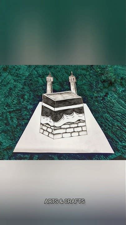Kaba 3d Sketch Kaba Art Tricks Islamic Art Kabaart 3dart Drawing Youtube