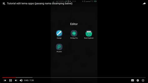 Edit Tema OPPO Tentang Cara Pasang Logo Nama Di Samping Icon Baterai