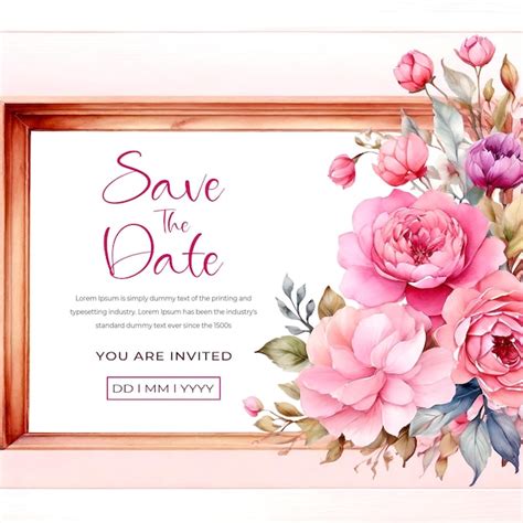 Premium Psd Weeding Invitation Card Design Template