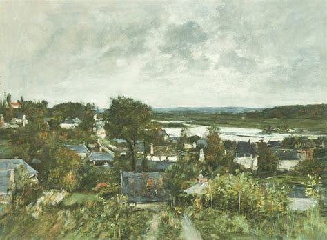 강을 배경으로 한 마을의 그림 사진 Unsplash의 무료 예술 이미지