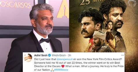 Rrr Ss Rajamouli Is One Step Closer To Oscar Wins Best Director At