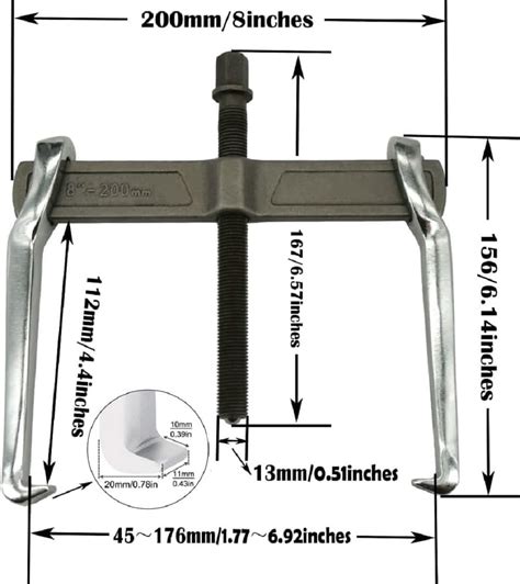 2 Jaw Puller 2 Claw Gears Puller For Removal Of Pulley Flywheel Bearingsmall Gear Puller