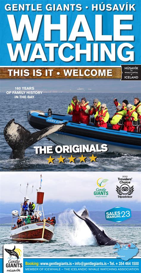 Gentle Giants Sales Manual 2023 Whale Watching Húsavík Iceland By