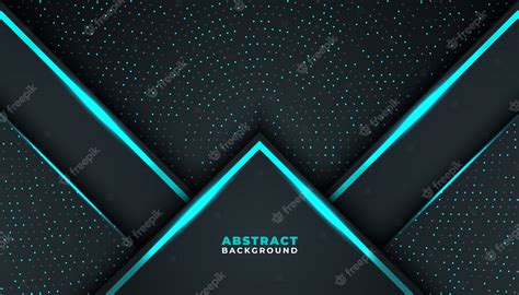 Premium Vector Dark Abstract Background With Dark Blue Overlap Layers