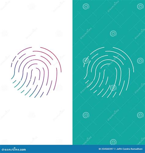 Fingerprint Logo Vector Illustration Stock Vector Illustration Of