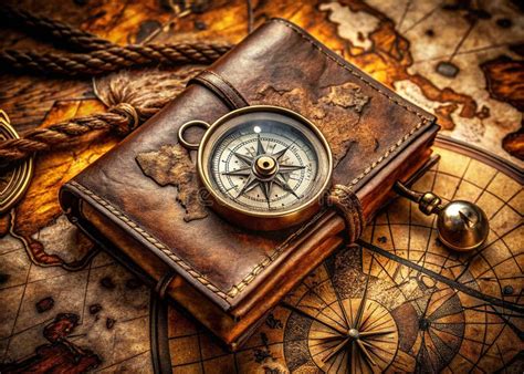 Rusty Compass And Worn Journal A Vintage Navigators Toolkit For Epic
