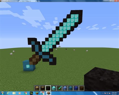 Minecraft Diamond Sword Pixel Art Diy Diamond Sword Pixel Art In 2020