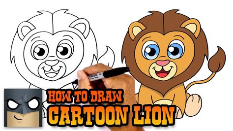 How To Draw A Lion Cartoon Crazyscreen21