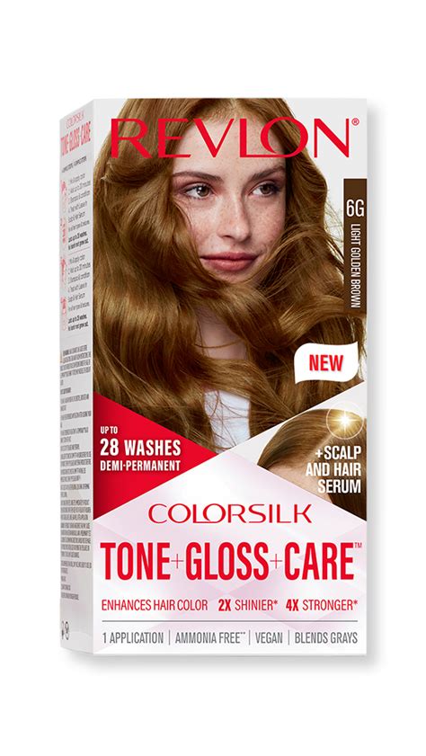 Colorsilk Tone Gloss Care Revlon Light Golden Brown Revlon