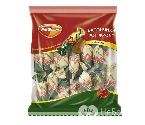 Конфеты Рот Фронт «Батончики калорийность полезные свойства