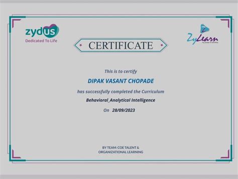 Dipak Chopade On Linkedin Zydus Quality Skills