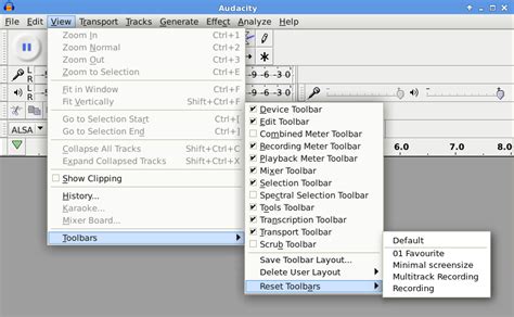 Custom Resets For Toolbar Layouts · Issue 2398 · Audacity Audacity · Github