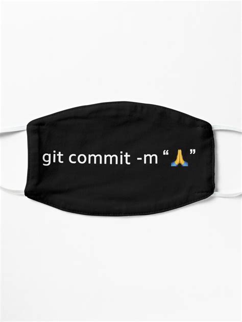 Git Commit Funny Programmer Mask By Gajendranram Redbubble