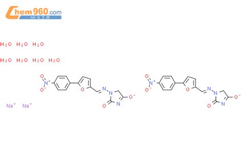 24868 20 0 丹曲洛林钠 水合物 CAS号 24868 20 0 丹曲洛林钠 水合物 中英文名 分子式 结构式 960化工网