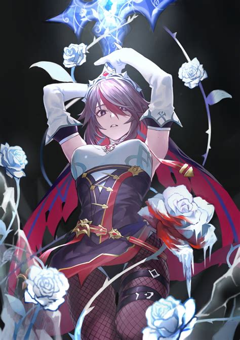 Anime Girls P Rosaria Genshin Impact Thighs Net Stockings Genshin Impact Big Boobs