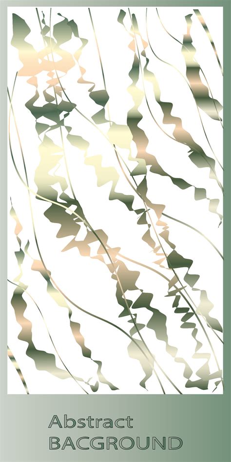 Trendy Green Vector Abstract Background Geometric Curved Lines Light Color Gradient Banner