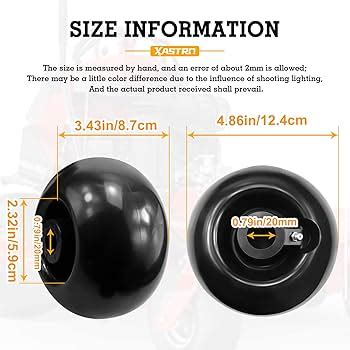Mower Deck Parts For Kubota 2 Pack Anti Scalp Deck Wheels For Kubota