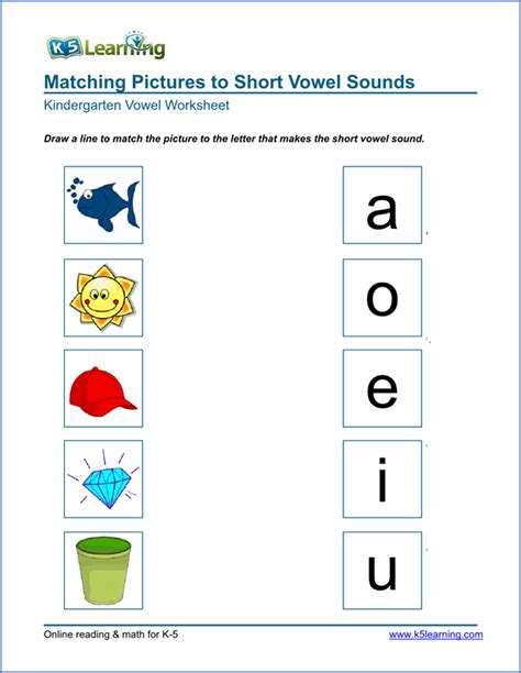 A E I O U Vowels Worksheets