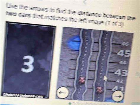 Solved Use The Arrows To Find The Distance Between The Two Cars That