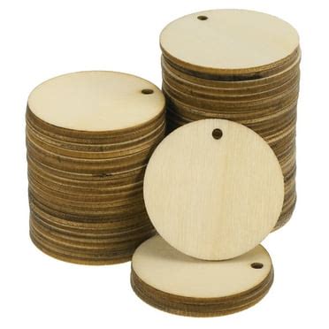 Uxcell 200pack 10mm039inch Unfinished Wooden Circles Blank Round