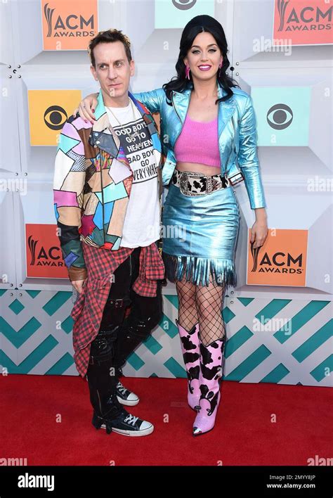 Jeremy Scott Left And Katy Perry Arrive At The 51st Annual Academy Of