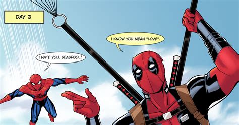 Spideypool Spideypool 赋闲のマンガ Spiderman Deadpool Pixiv