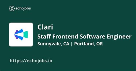 Clari Is Hiring Staff Frontend Software Engineer Remote Usd 168k