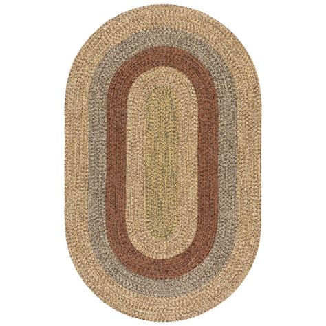 Safavieh Braided Browngold 5 Ft X 8 Ft Machine Washable Solid