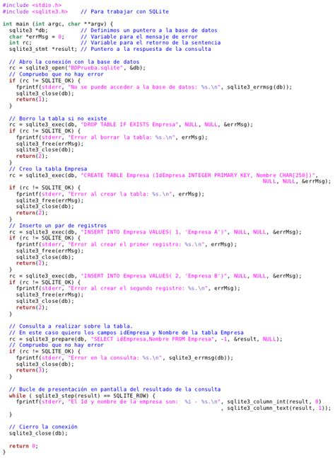 Apuntes Para No Olvidar Y Compartir Conectar Con Una Bd De Sqlite En C