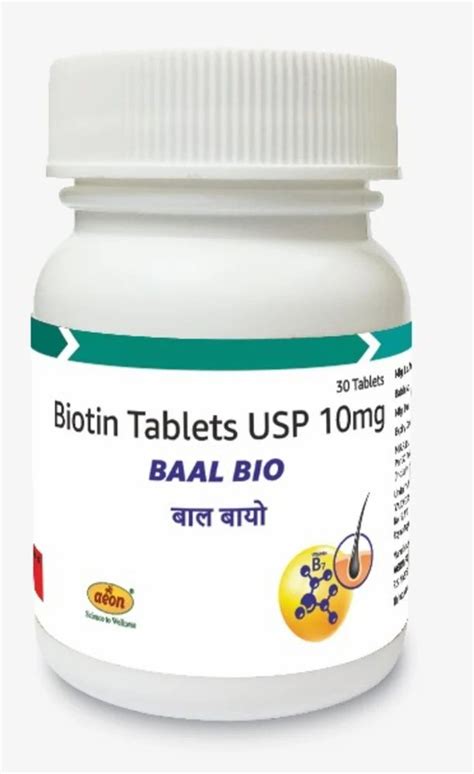 Biotin Tablets Usp 10mg At Best Price In Chennai By Aeon Formulations