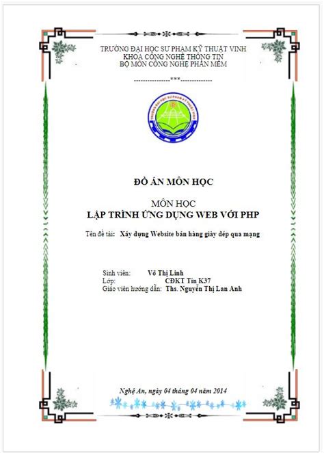 top 13 mẫu báo cáo đồ án website bán hàng dành riêng cho sinh viên công
