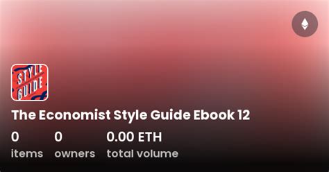 The Economist Style Guide Ebook 12 Collection Opensea