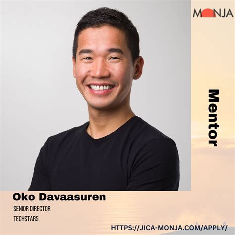 Бид Monja ийн менторуудыг та бүхэнд танилцуулж байна ТекСтарс н ахлах захирал зохиолч ба Coach