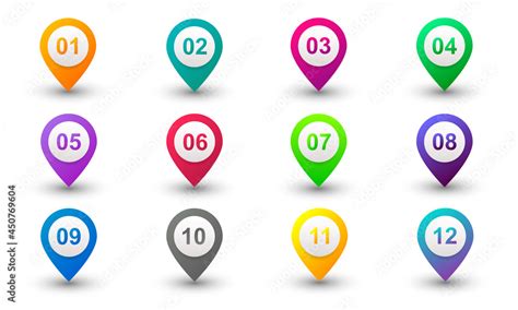 Numbered Map Markers