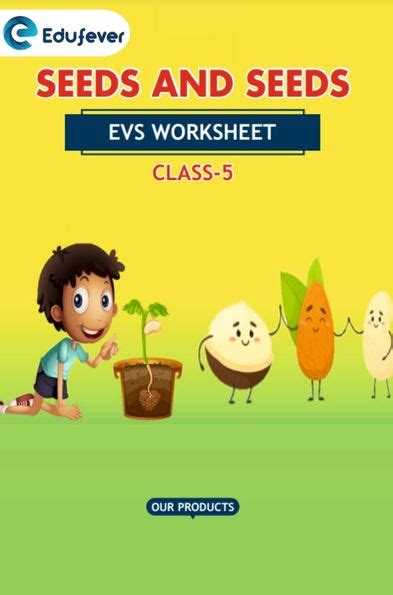 Cbse Class 5 Evs Seeds And Seeds Worksheet With Solutions