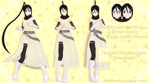 Mmd X Soul Eater Tda Tsubaki Nakatsukasadl By Akarikeys On Deviantart