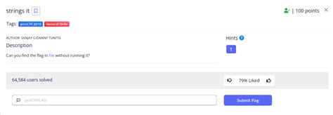 Pico2019 Ctf — Strings It Can You Use Cmd String To List Strings By