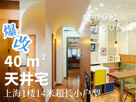新的设计！新的room Tour！爆改上海一楼40平超长小户型 一屋两人一猫谁说一楼没有好采光 一颗幼芽儿 一颗幼芽儿 哔哩哔哩视频