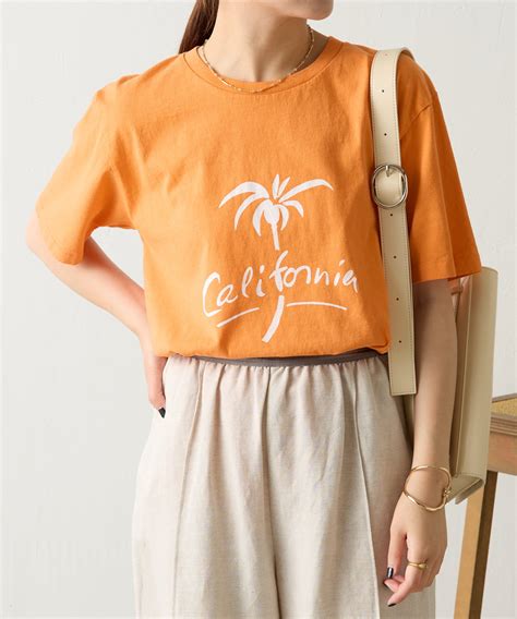 【mixtaミクスタ】ヴィンテージ風パームツリーtシャツcollage Gallardagalanteコラージュ ガリャルダガランテ