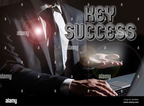 Conceptual Display Key Success Concept Meaning Generally Three To Five Areas That Company May