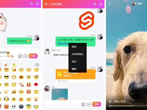 Svelte3x聊天实例sveltesveltekit仿微信界面andy2016 站酷zcool Svelte3x聊天实例sveltesveltekit仿微信界面andy2016 站酷zcool