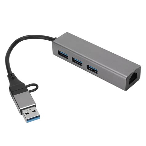 Adaptador Usb C A Rj45 Concentrador Usb30 De Disipación De Calor Plug