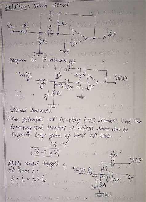 Solved For The Circuit Below Determine The Transfer Function H Jw