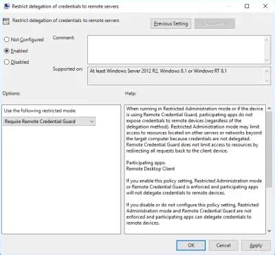 Enable Or Disable Remote Credential Guard In Windows