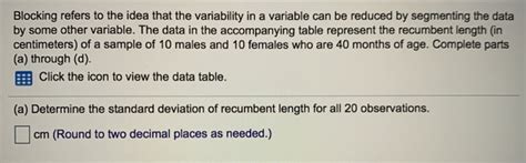 blocking refers to the idea that the variability in a