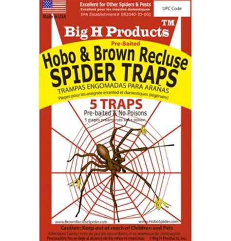Big H Hobo And Brown Recluse Spider Traps 5 Traps Rockin E