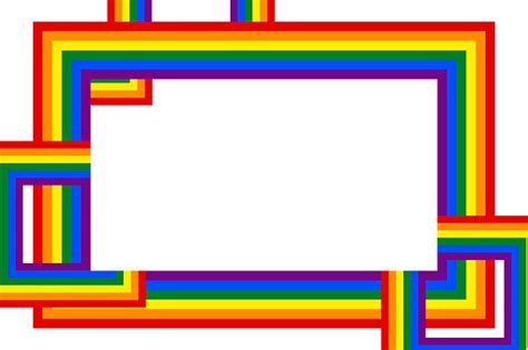 플래그 Lgbt 아이콘 제곱 된 프레임 템플릿 테두리 벡터 그림입니다 사랑이 승리합니다 무지개 색의 Lgbt 기호 게이 프라이드