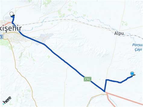 Mahmudiye Topkaya Eskişehir Teknik Üniversitesi Arası Kaç Km