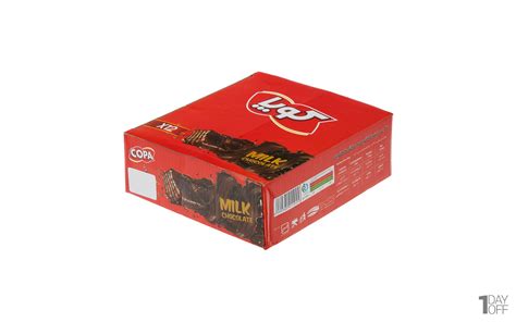 خرید ویفر شکلاتی شیری کوپا بسته 12 عددی عمده و خرده وان دی آف