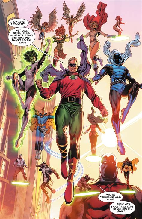 DC S Justice League And Justice Society Become A Single Mega Team